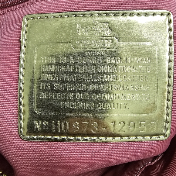 Coach | Bags | Coach Madison Op Art Small Shoulder Bag Beige Brown ...